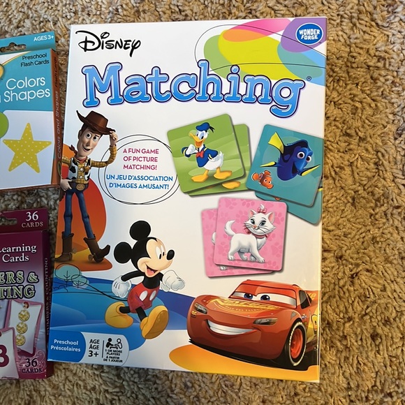 Disney | Toys | Bnwt Disney Matching Game 3 Sets Of Preschool Learning ...